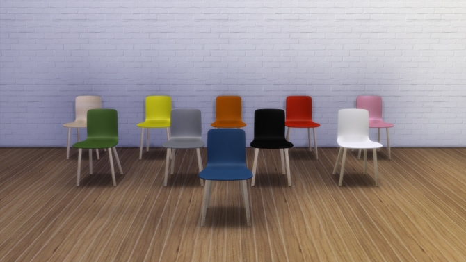 Hal Plywood Chair at Meinkatz Creations » Sims 4 Updates