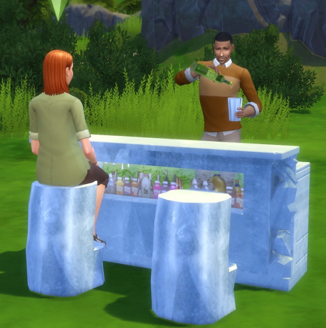 3 to 4 Ice Lounge Bar Beta by BigUglyHag at SimsWorkshop » Sims 4 Updates