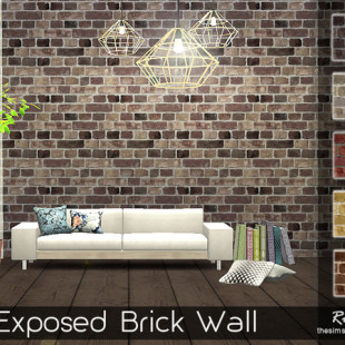 Bricks 4 walls by Pralinesims at TSR » Sims 4 Updates