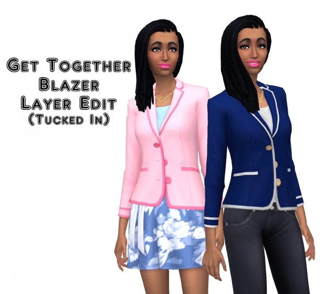 Get Together Blazer Layer Edit by VentusMatt at Mod The Sims » Sims 4 ...