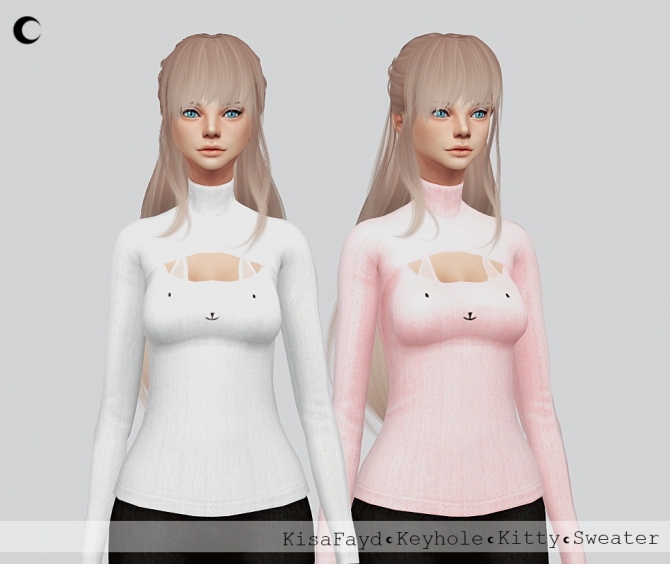 Keyhole Kitty Sweater at Kalewa-a » Sims 4 Updates