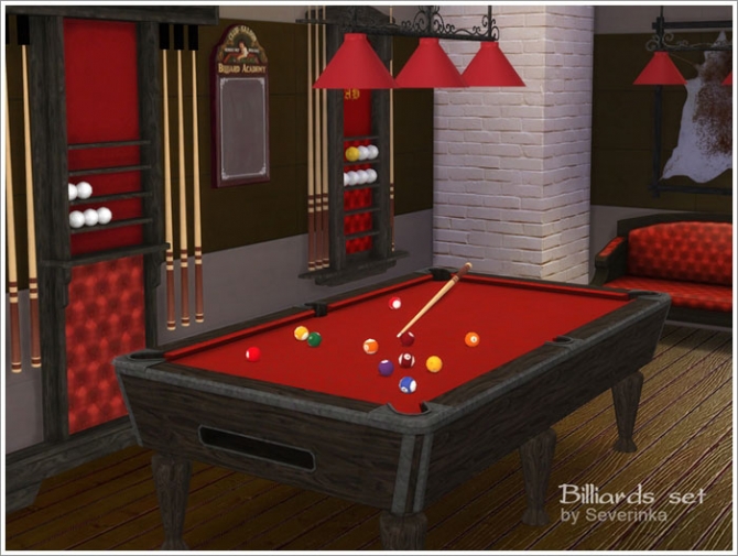 Billiard set at Sims by Severinka » Sims 4 Updates