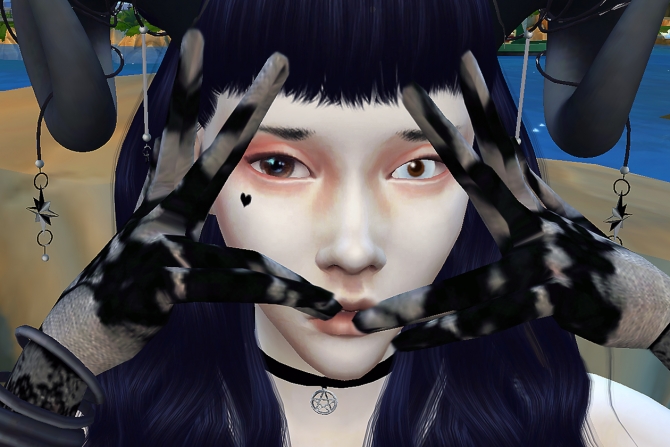 Heart shaped mark in the face by Druga at Mod The Sims » Sims 4 Updates