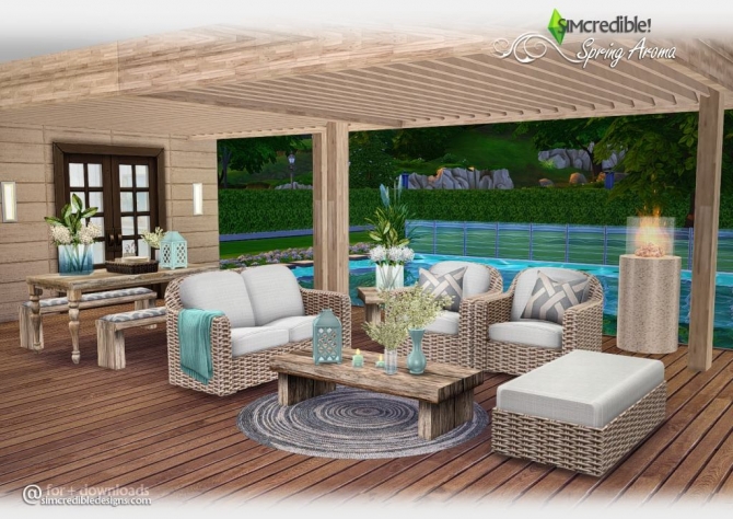 Spring Aroma patio at SIMcredible! Designs 4 » Sims 4 Updates