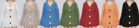 TS4 Oversized Cardigan at Kalewa-a » Sims 4 Updates
