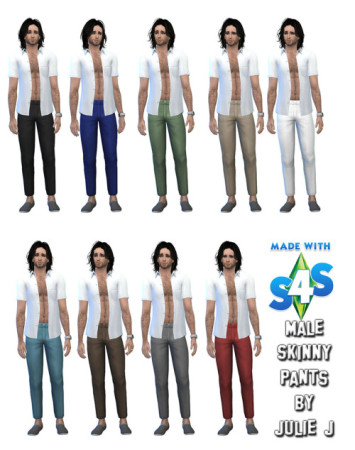 Male Skinny Pants at Julietoon – Julie J » Sims 4 Updates