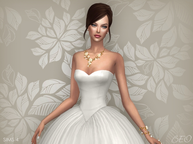 CINDY WEDDING DRESS at BEO Creations » Sims 4 Updates