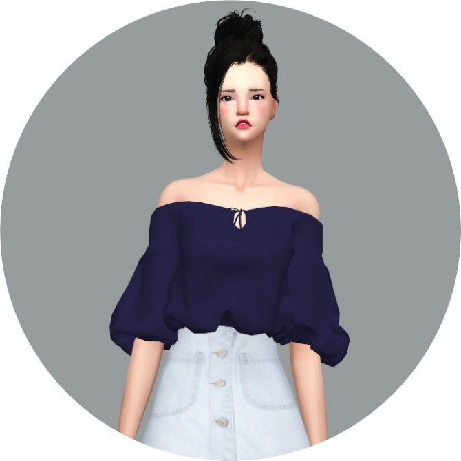 Off-Shoulder Summer Blouse at Marigold » Sims 4 Updates