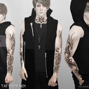 Skeleton Hand Tattoos by Pralinesims at TSR » Sims 4 Updates