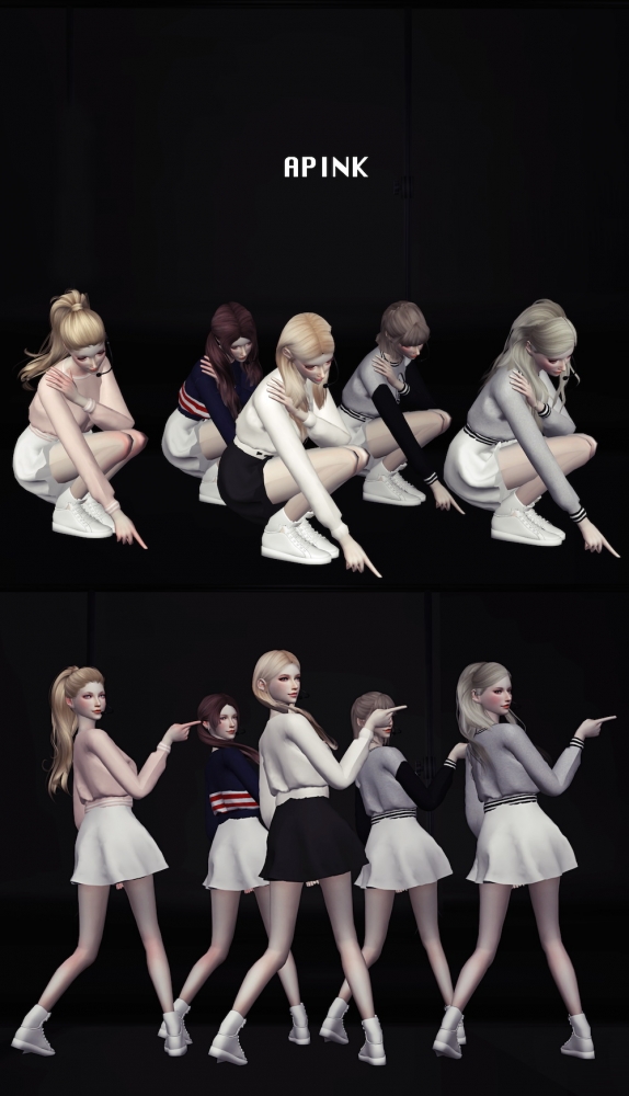 Kpop Dance Postures Set V.1 at Flower Chamber » Sims 4 Updates