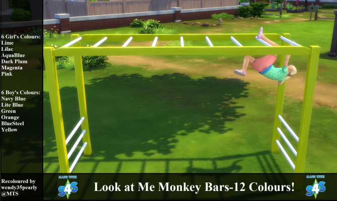 Look at Me Monkey Bars by wendy35pearly at Mod The Sims » Sims 4 Updates