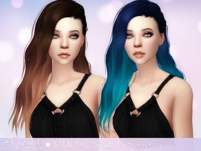 Stealthic Solace Hair Retexture at Aveira Sims 4 » Sims 4 Updates