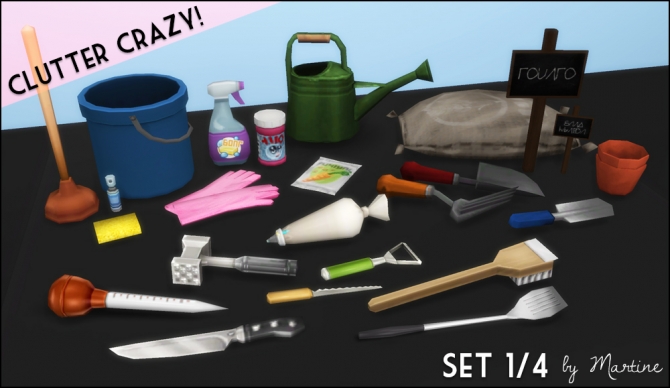 Clutter Crazy Part 1 Garden, Kitchen and Cleaning at Martine’s Simblr ...