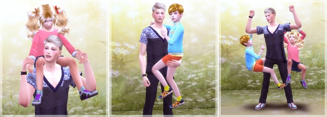 With father poses at A-luckyday » Sims 4 Updates