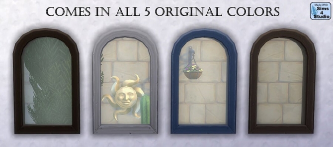 Short arched mega window by OM at Sims 4 Studio » Sims 4 Updates