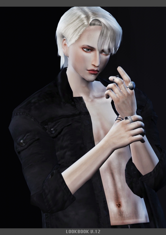 LOOKBOOK V.12 POSES SET (MALE PRESENT) at Flower Chamber » Sims 4 Updates
