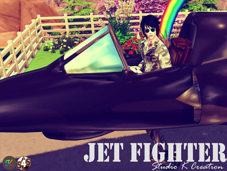 Jet Fighter (Chair deco) at Studio K-Creation » Sims 4 Updates