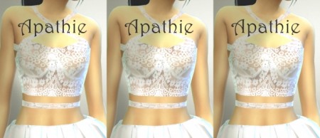 Lace Bralette at Apathie » Sims 4 Updates
