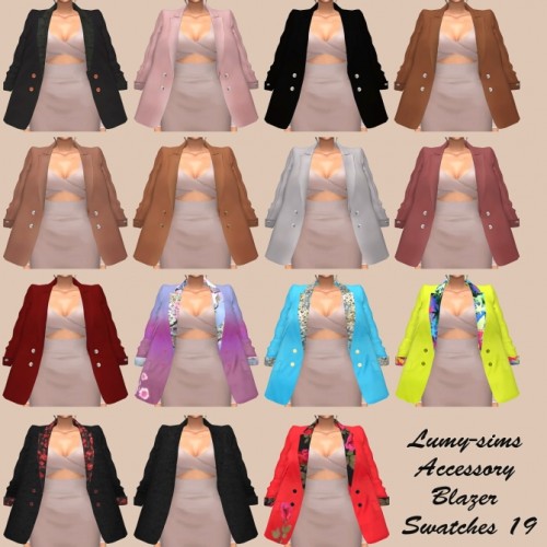 Acc Blazer at Lumy Sims » Sims 4 Updates