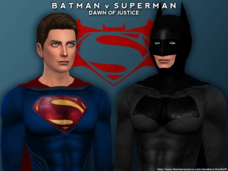 Batman v Superman Set by AmiSwift at TSR » Sims 4 Updates