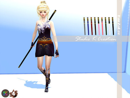 Kung Fu Stick V2 at Studio K-Creation » Sims 4 Updates