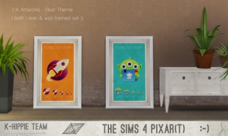 7 K Artworks Pixar Theme set 3 at K-hippie » Sims 4 Updates