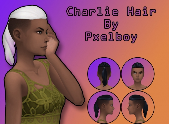 Charlie Hair by Pxelboy at SimsWorkshop » Sims 4 Updates