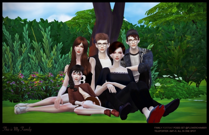 Sims 4 family portrait pose mod - visualhost