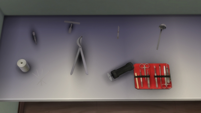 Embalming and autopsy instruments by necrodog at Mod The Sims » Sims 4 ...