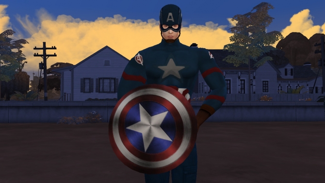 Captain America Costume by G1G2 at SimsWorkshop » Sims 4 Updates