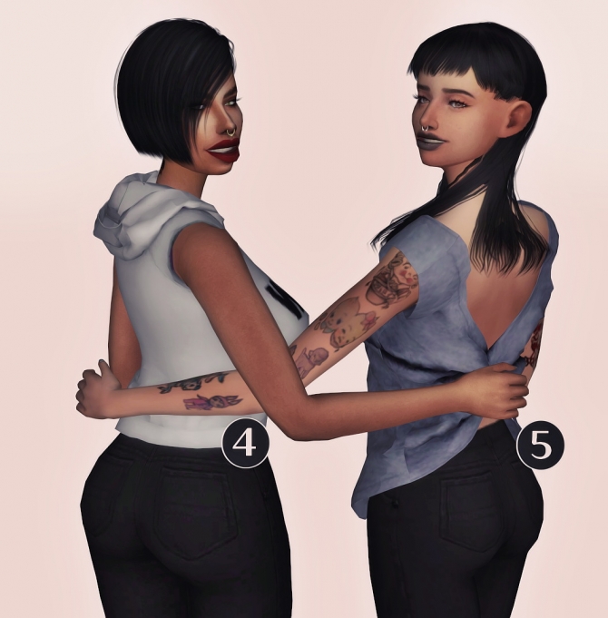 Chisami’s tops pack at Elliesimple » Sims 4 Updates