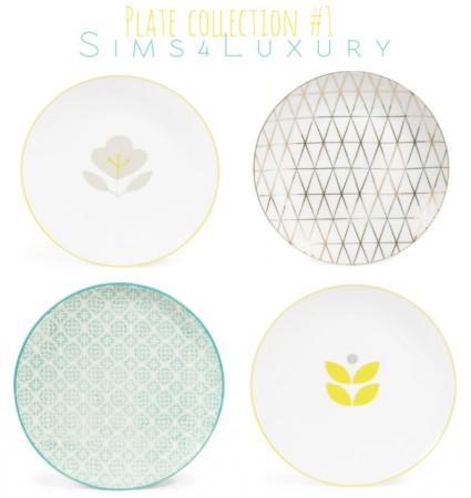 Plate collection #1 at Sims4 Luxury » Sims 4 Updates