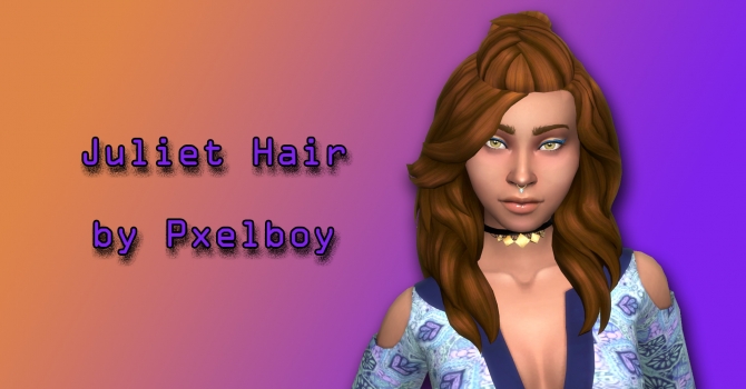 Juliet Hair by Pxelboy at SimsWorkshop » Sims 4 Updates