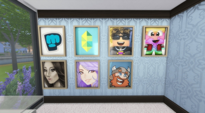 15 YouTuber Picture Frames by nathanbull10 at Mod The Sims » Sims 4 Updates