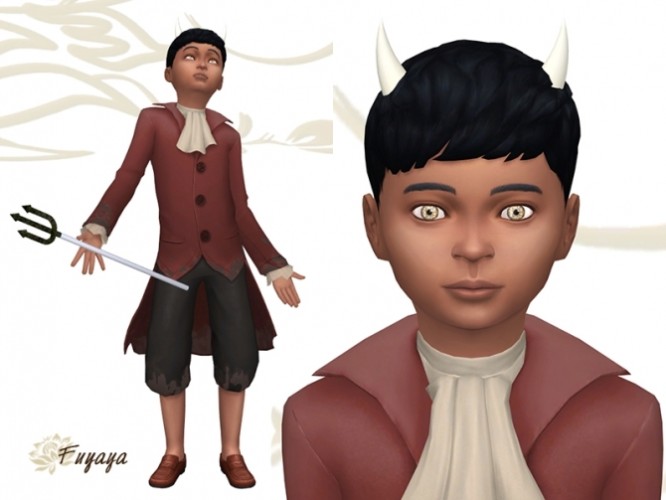 Little devil horns by Fuyaya at Sims Artists » Sims 4 Updates