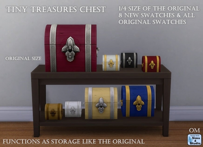 Tiny treasure chest by OM at Sims 4 Studio » Sims 4 Updates