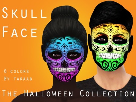 The Halloween Collection Skull Face by taraab at TSR » Sims 4 Updates