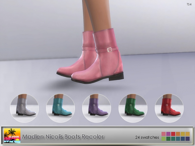 Madlen Nicolis Boots Recolor at Elfdor Sims » Sims 4 Updates