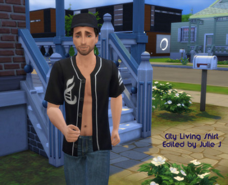 City Living Tee Edited at Julietoon – Julie J » Sims 4 Updates