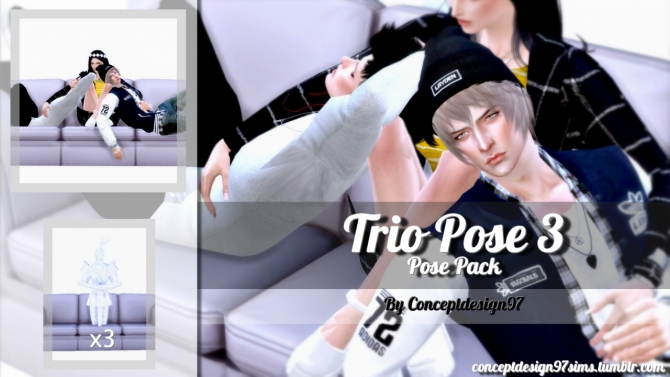 Trio Pose 3 at ConceptDesign97 » Sims 4 Updates