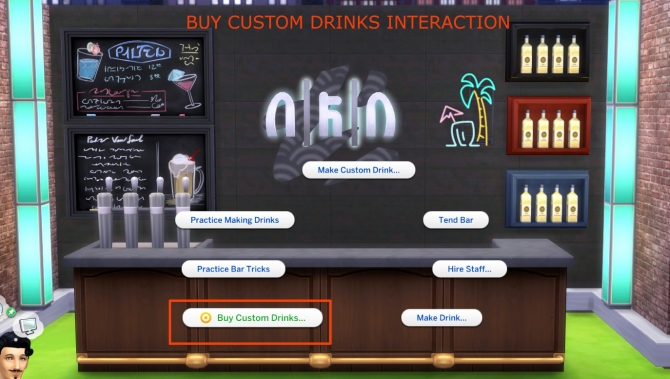 Custom Drink Interactions by TheFoodGroup at Mod The Sims » Sims 4 Updates