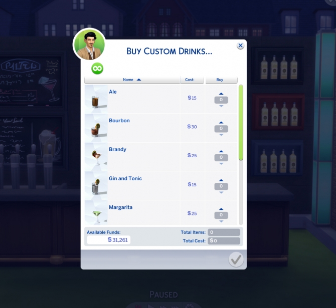 Custom Drink Interactions by TheFoodGroup at Mod The Sims » Sims 4 Updates