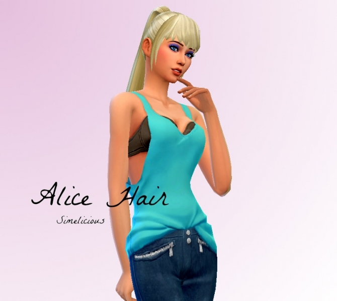 Alice Hair at Simelicious » Sims 4 Updates