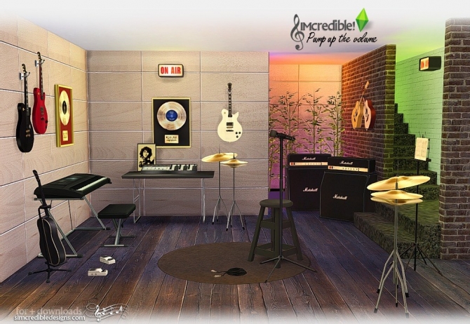 Pump up the Volume music goodies at SIMcredible! Designs 4 » Sims 4 Updates