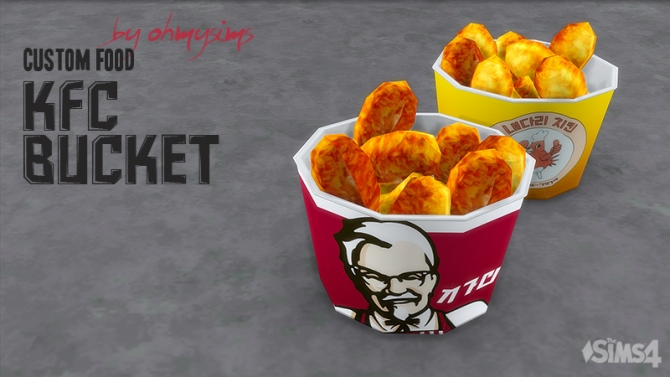 KFC Bucket by ohmysims at Mod The Sims » Sims 4 Updates