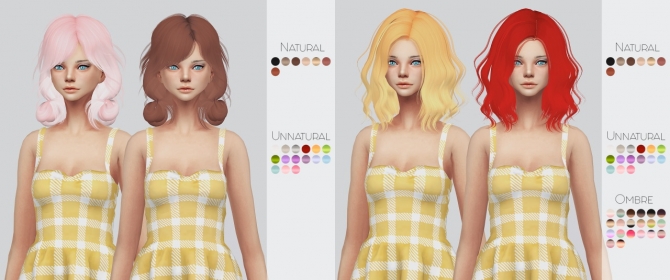 Hallow hair retextures pack at Kalewa-a » Sims 4 Updates