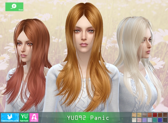Yu092 Panic hair (Free) at Newsea Sims 4 » Sims 4 Updates