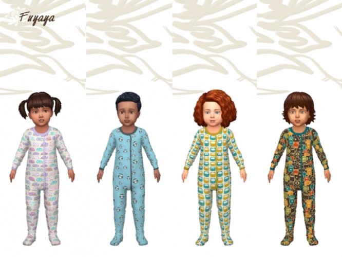 Pyjama Monotex by Fuyaya at Sims Artists » Sims 4 Updates