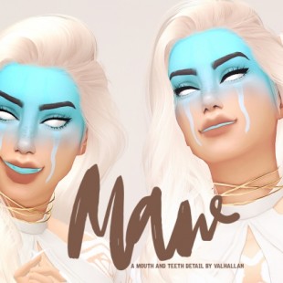 Teeth Overlay N02 by Pralinesims at TSR » Sims 4 Updates