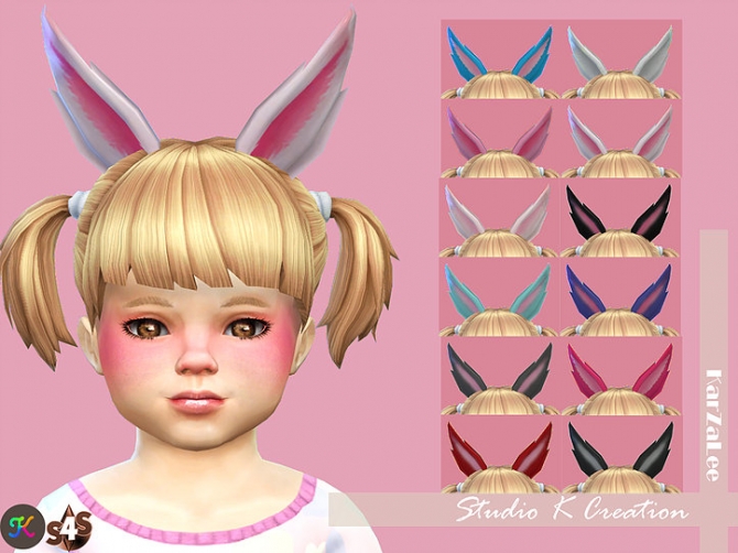 Rabbit ears for toddler at Studio K-Creation » Sims 4 Updates